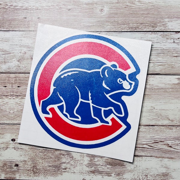 Chicago Cubs Decal - Etsy