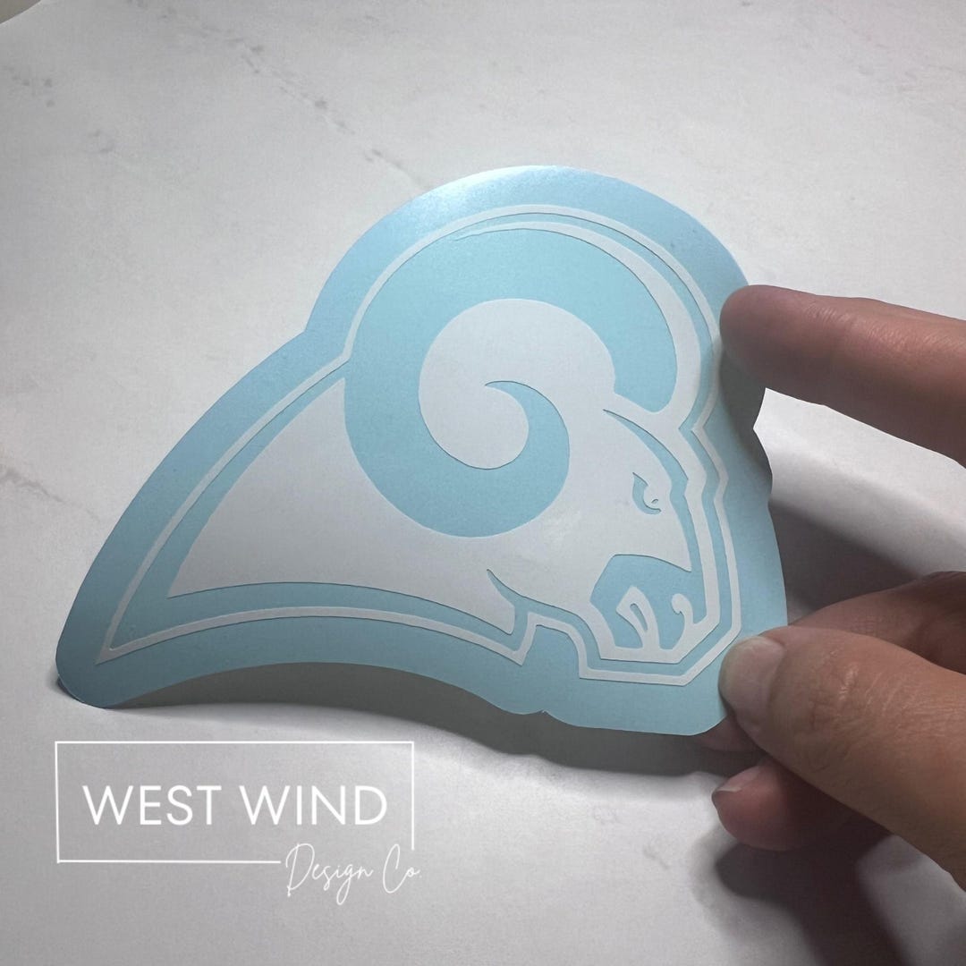 Los Angeles Rams Vinyl Decal, Car Decal, Laptop Sticker, Car Accessory ...