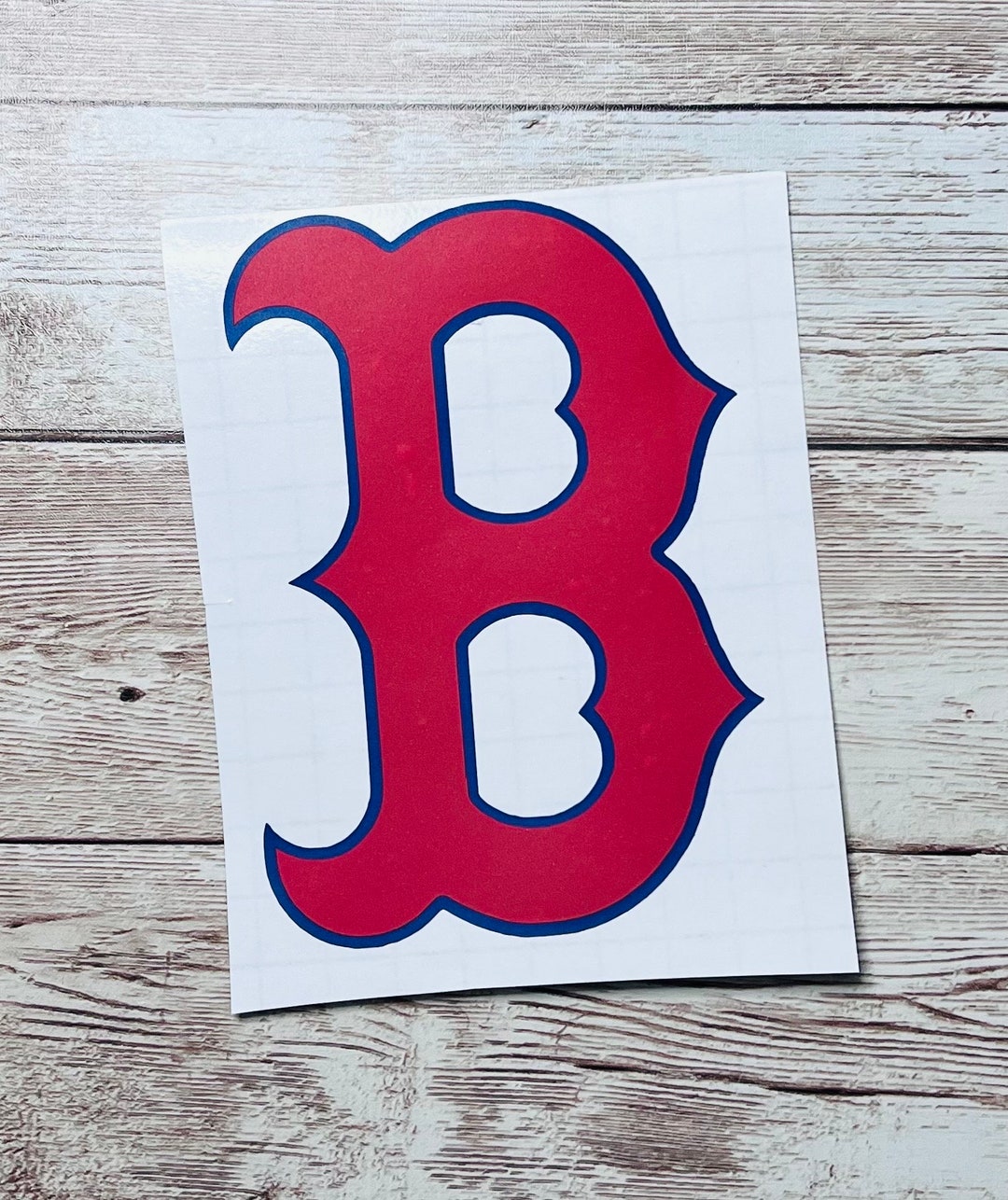 Boston Red Sox 2 Toned Vinyl Decal for Laptop, Car Window, Water Bottle ...