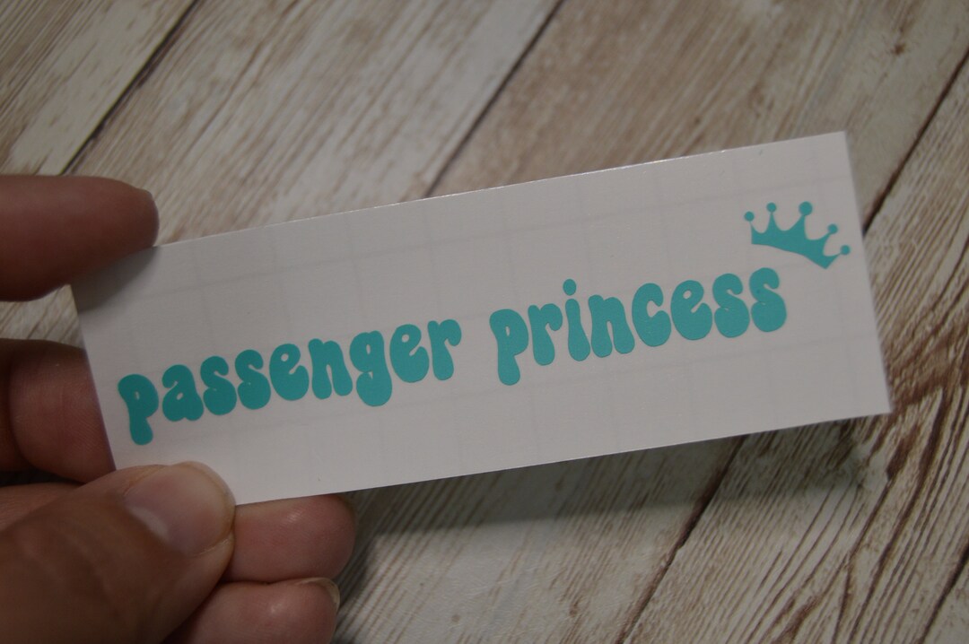 Passenger Princess Sticker Vinyl Decal Laptop Sticker Water Bottle ...