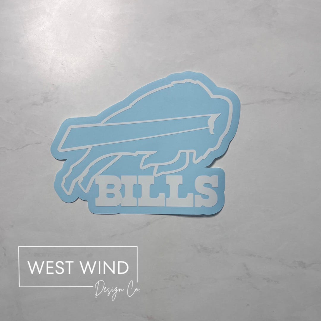 Buffalo Bills Vinyl Decal, Car Decal, Laptop Sticker, Car Accessory - Etsy