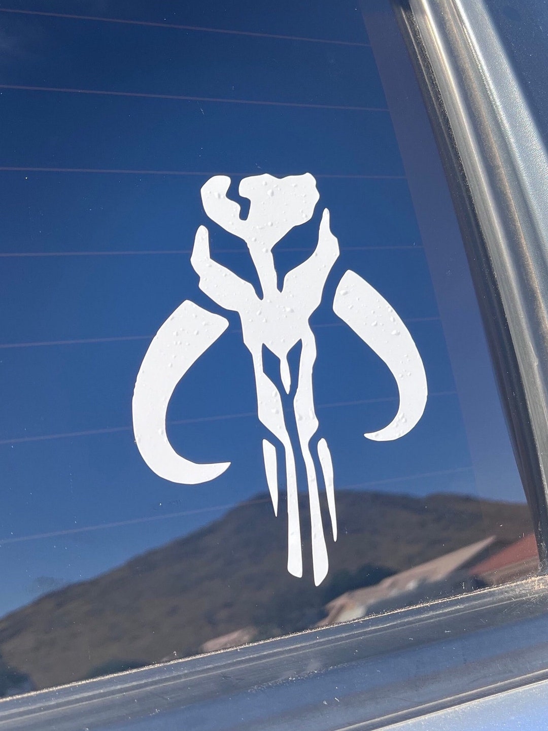 Mandalorian Crest Vinyl Decal Star Wars for Laptop, Car Window, Water ...