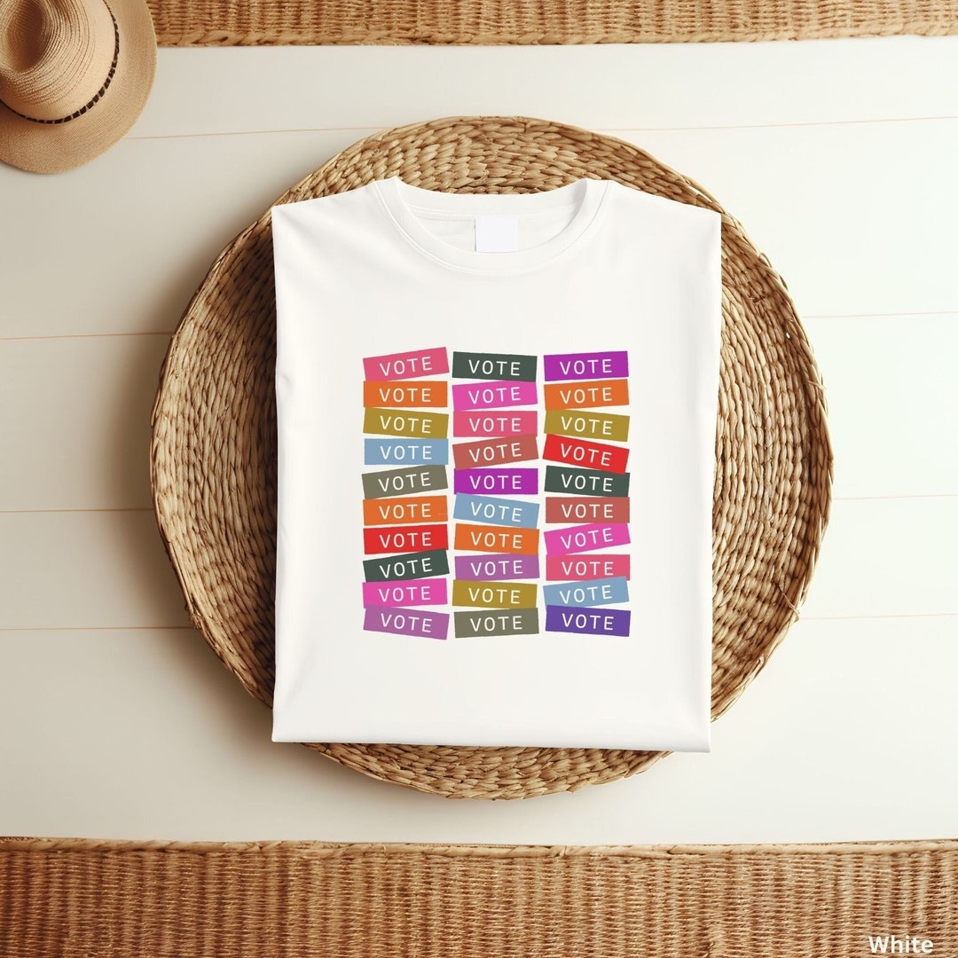 Vote Shirt: Bold and Vibrant Colors, Election Shirt, Political Shirt - Etsy