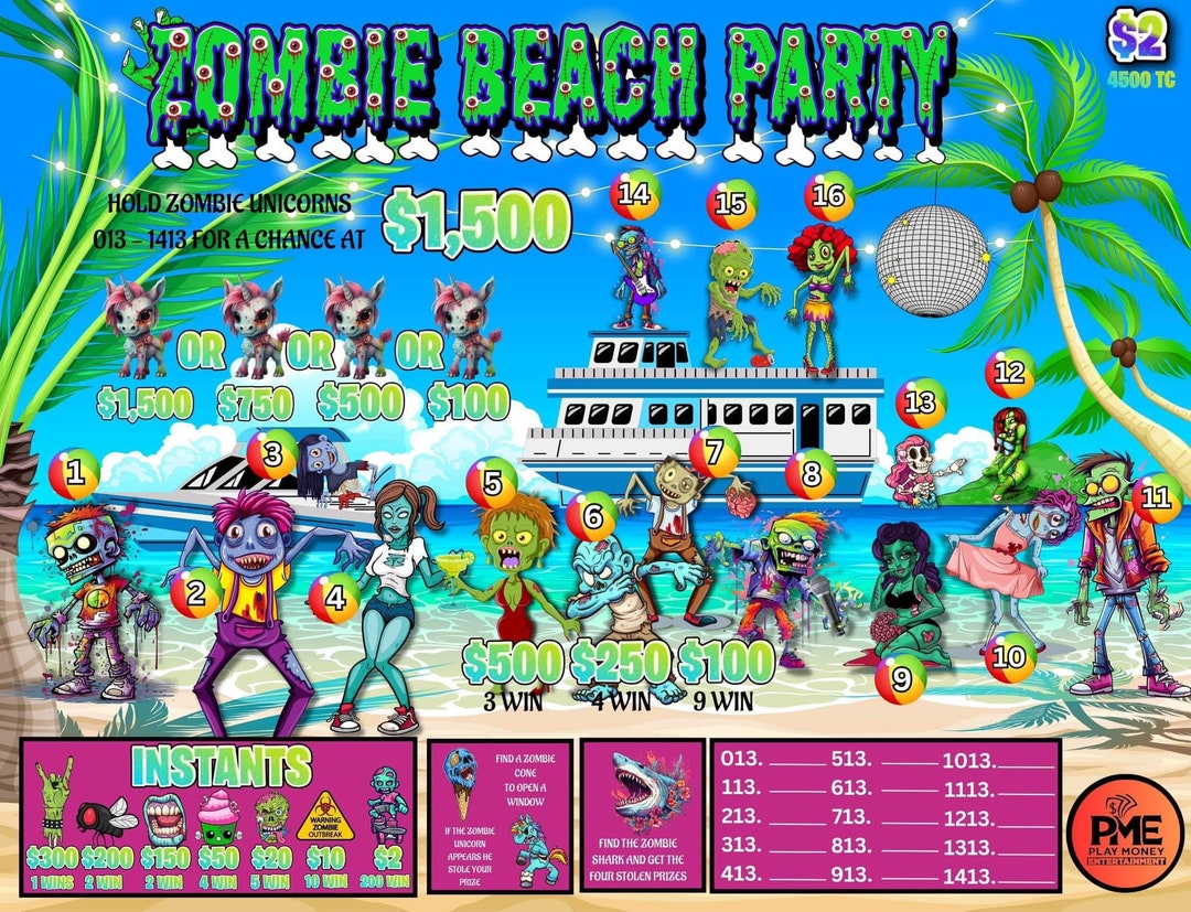 Zombie Beach Party - Etsy
