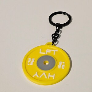 3D Printed Gym Plate Keychains - Etsy