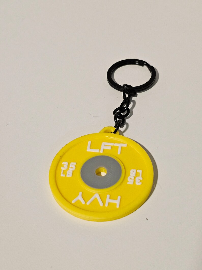 3D Printed Gym Plate Keychains - Etsy