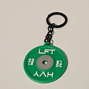 3D Printed Gym Plate Keychains - Etsy