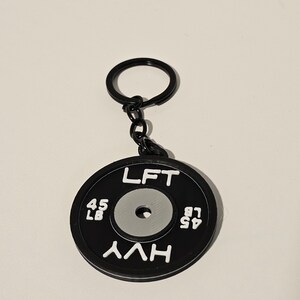 3D Printed Gym Plate Keychains - Etsy
