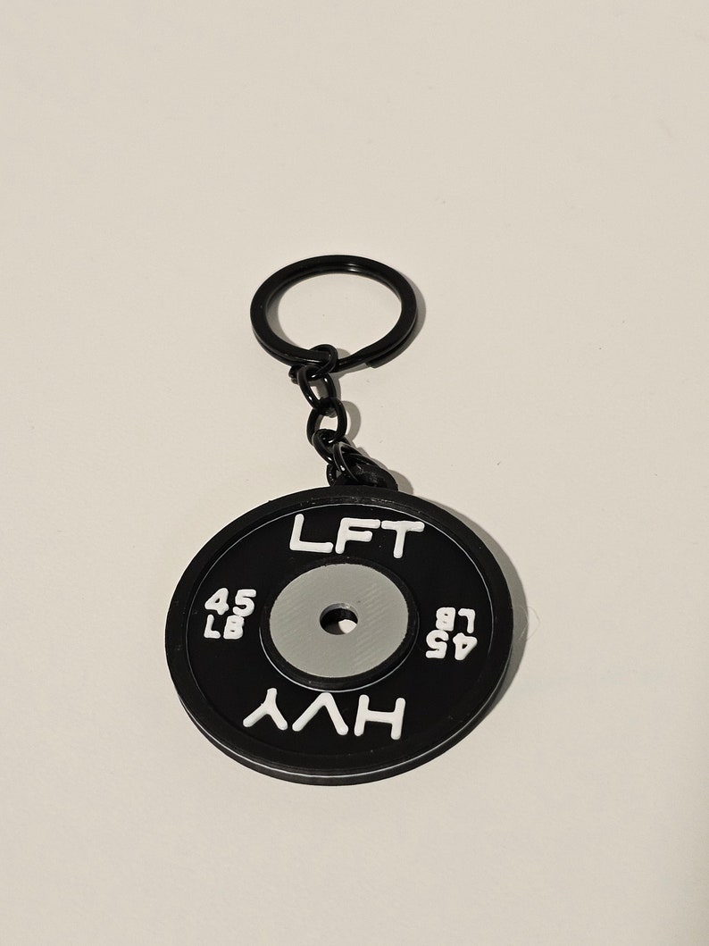 3D Printed Gym Plate Keychains - Etsy