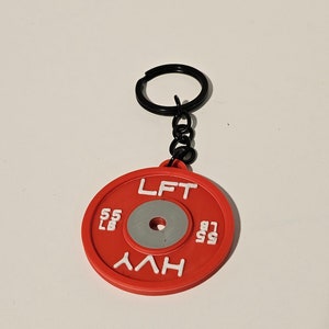 3D Printed Gym Plate Keychains - Etsy