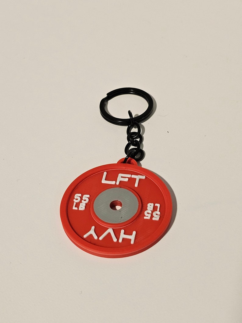 3D Printed Gym Plate Keychains - Etsy