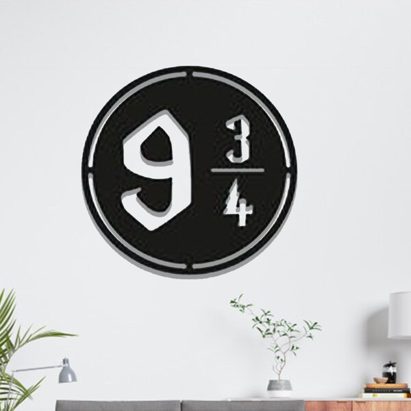 Platform 9 3 4 Sign - Etsy