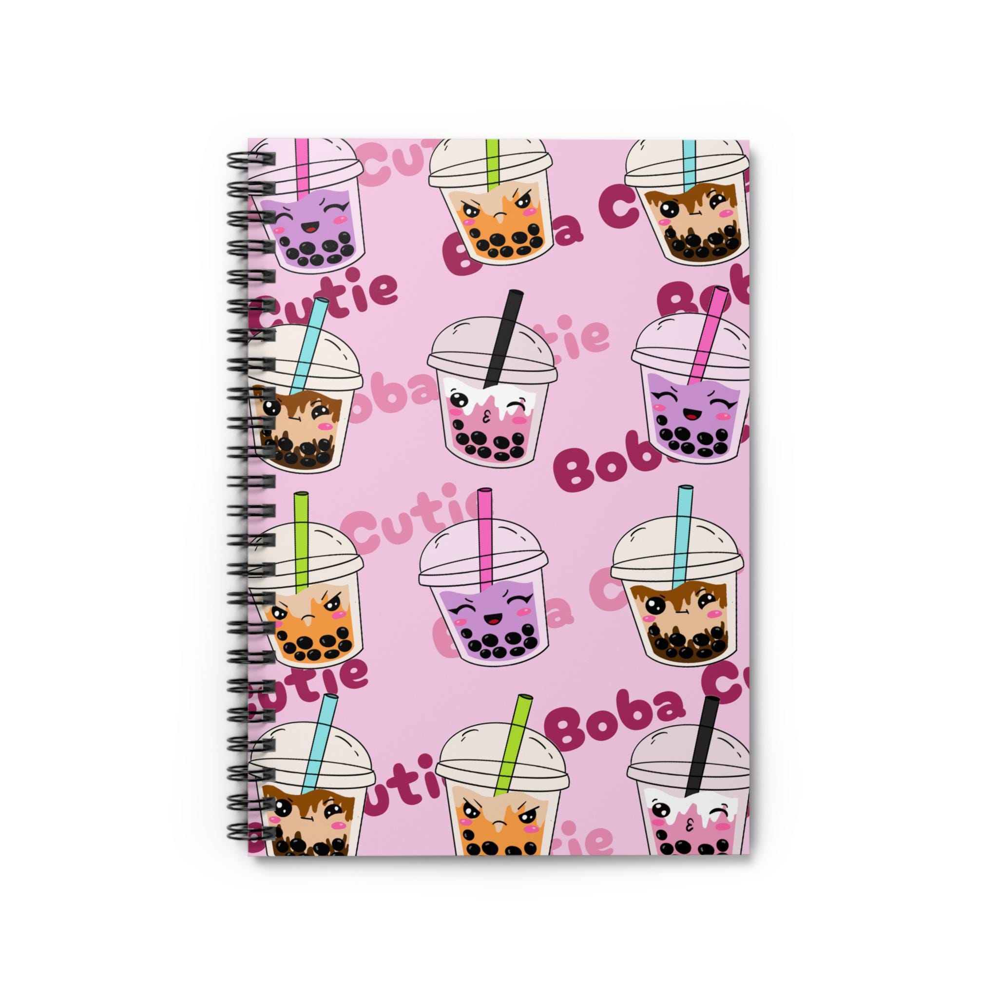 Boba Cutie Note Book, Cute Notebook,kawaii Notebook - Etsy