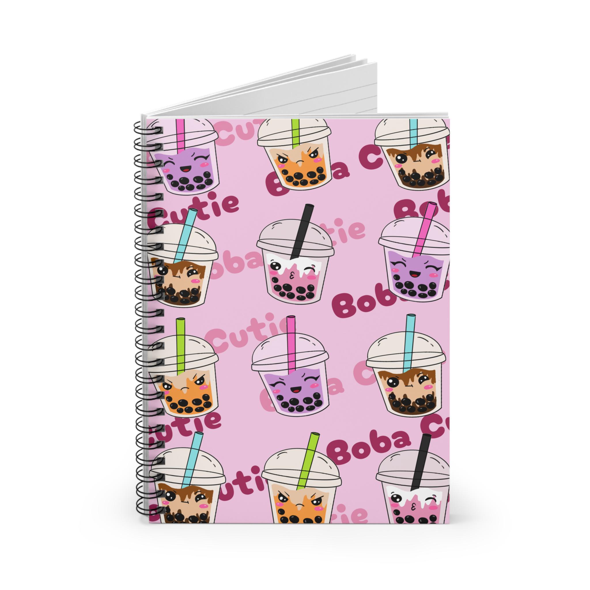 Boba Cutie Note Book, Cute Notebook,kawaii Notebook - Etsy