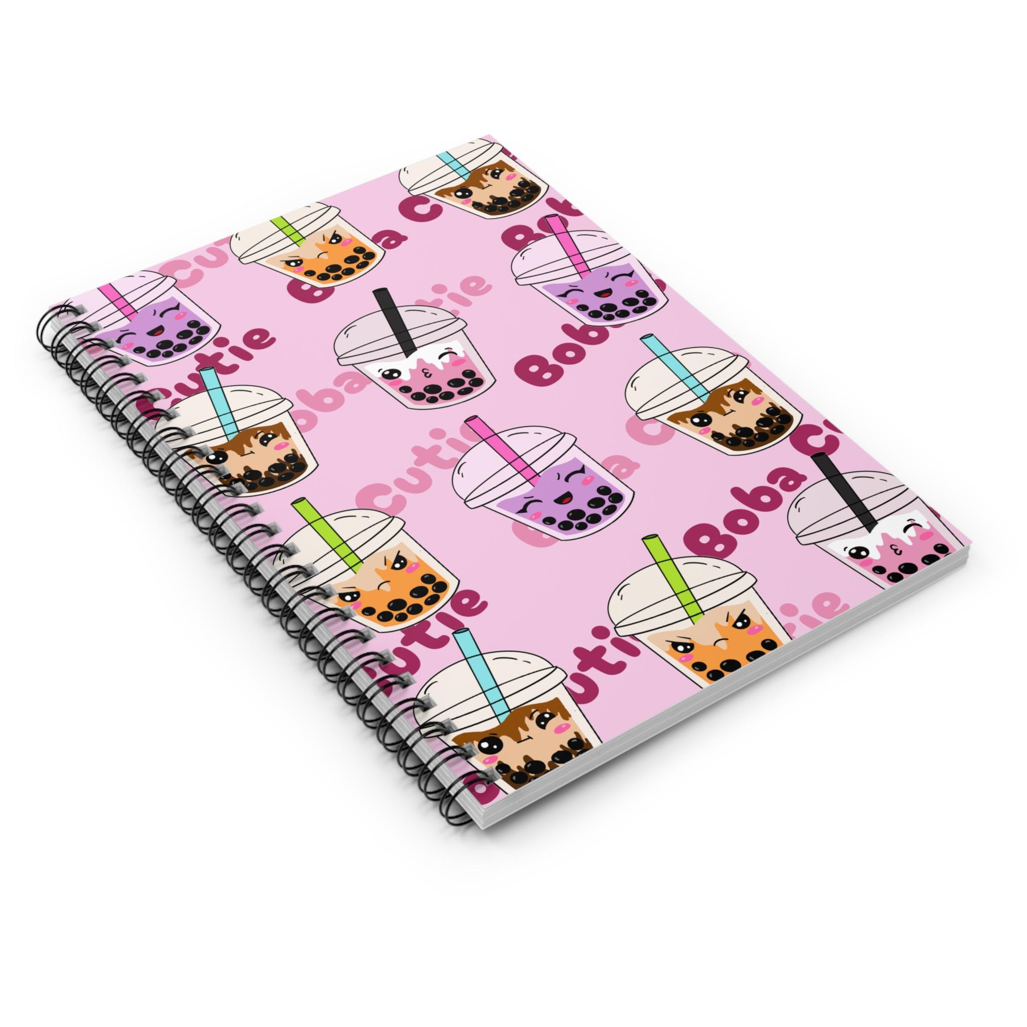 Boba Cutie Note Book, Cute Notebook,kawaii Notebook - Etsy