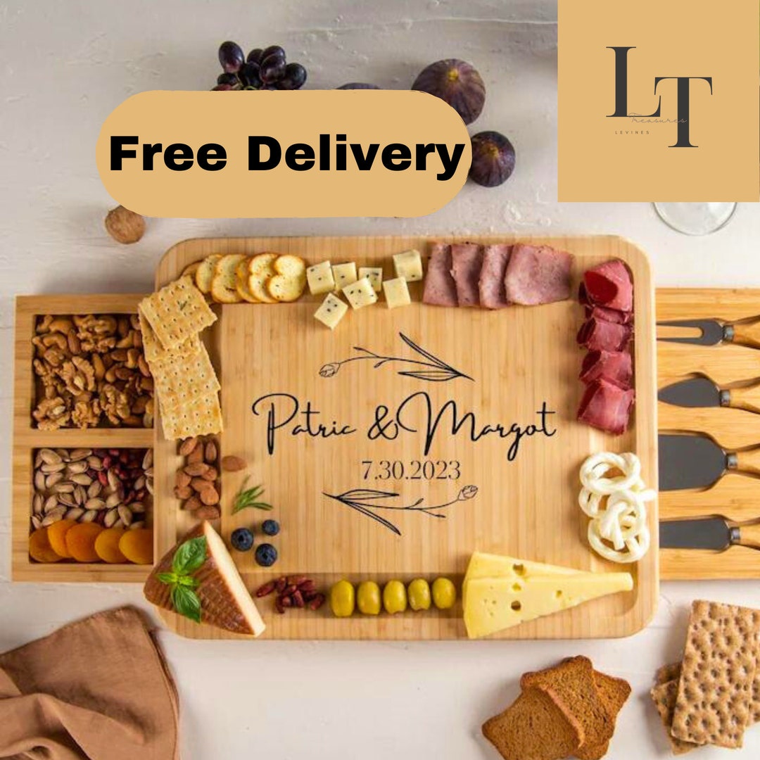 Charcuterie Board Personalized Cheese Cutting Board Wedding - Etsy