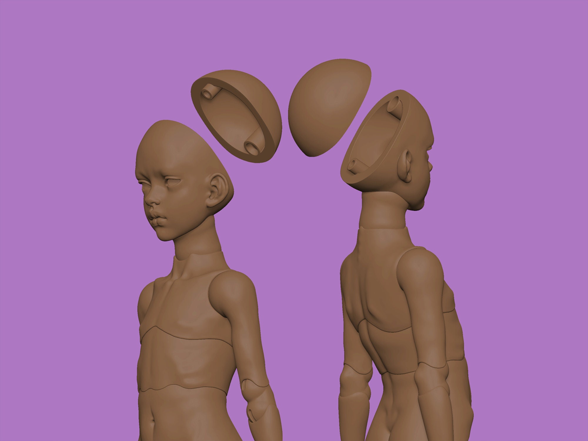 BJD Doll Full Set Digital .STL .OBJ Files for 3D Printing - Etsy