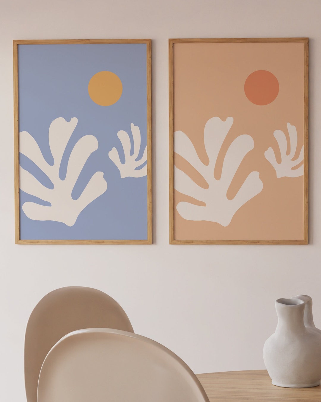 Matisse Botanical Art Prints: Modern Organic Shapes Set (digital ...