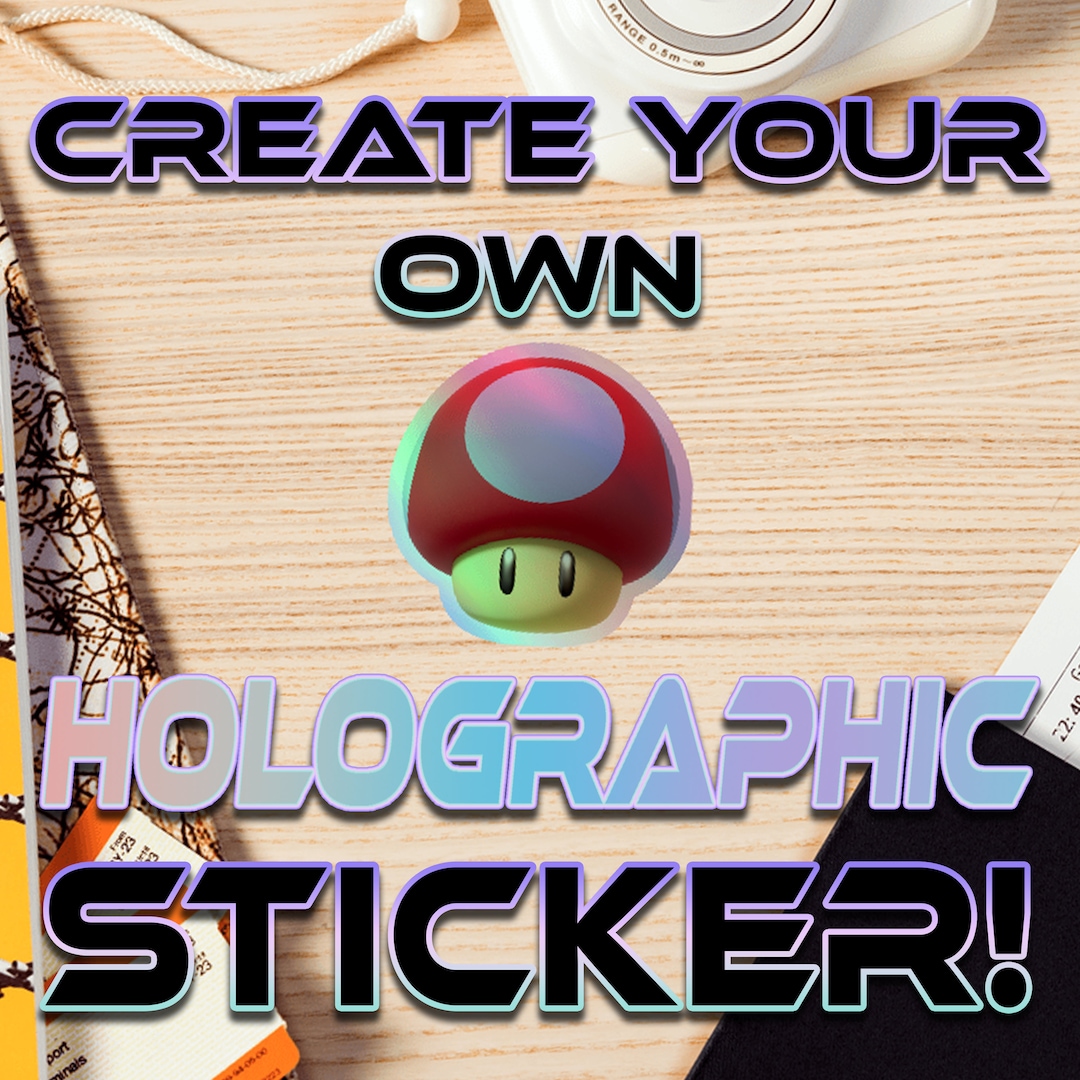 Custom Holographic Sticker, Kiss Cut Stickers, Personalized Holographic ...