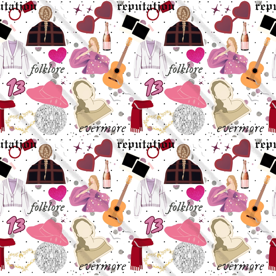 Taylor Swift Seamless File Paper Digital, Pattern Fabric Printing, File Sublimation, Wrapping ...