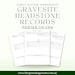 Gravesite Headstone Transcription Worksheet | Family History | 20 X ...