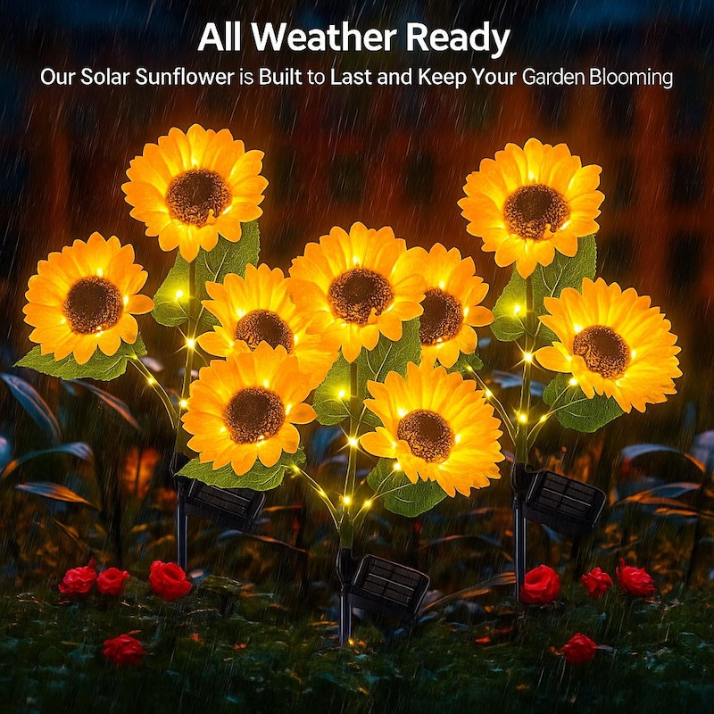 Solar Garden Lights - Etsy