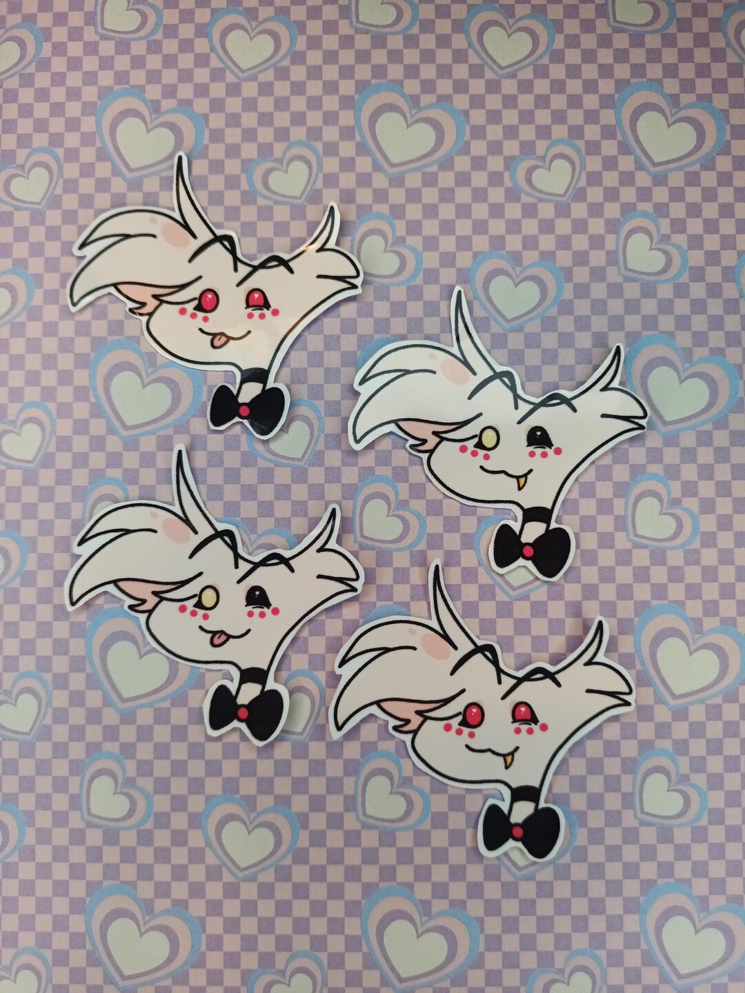 Hazbin Hotel - Angel Dust Chibi Stickers - Etsy