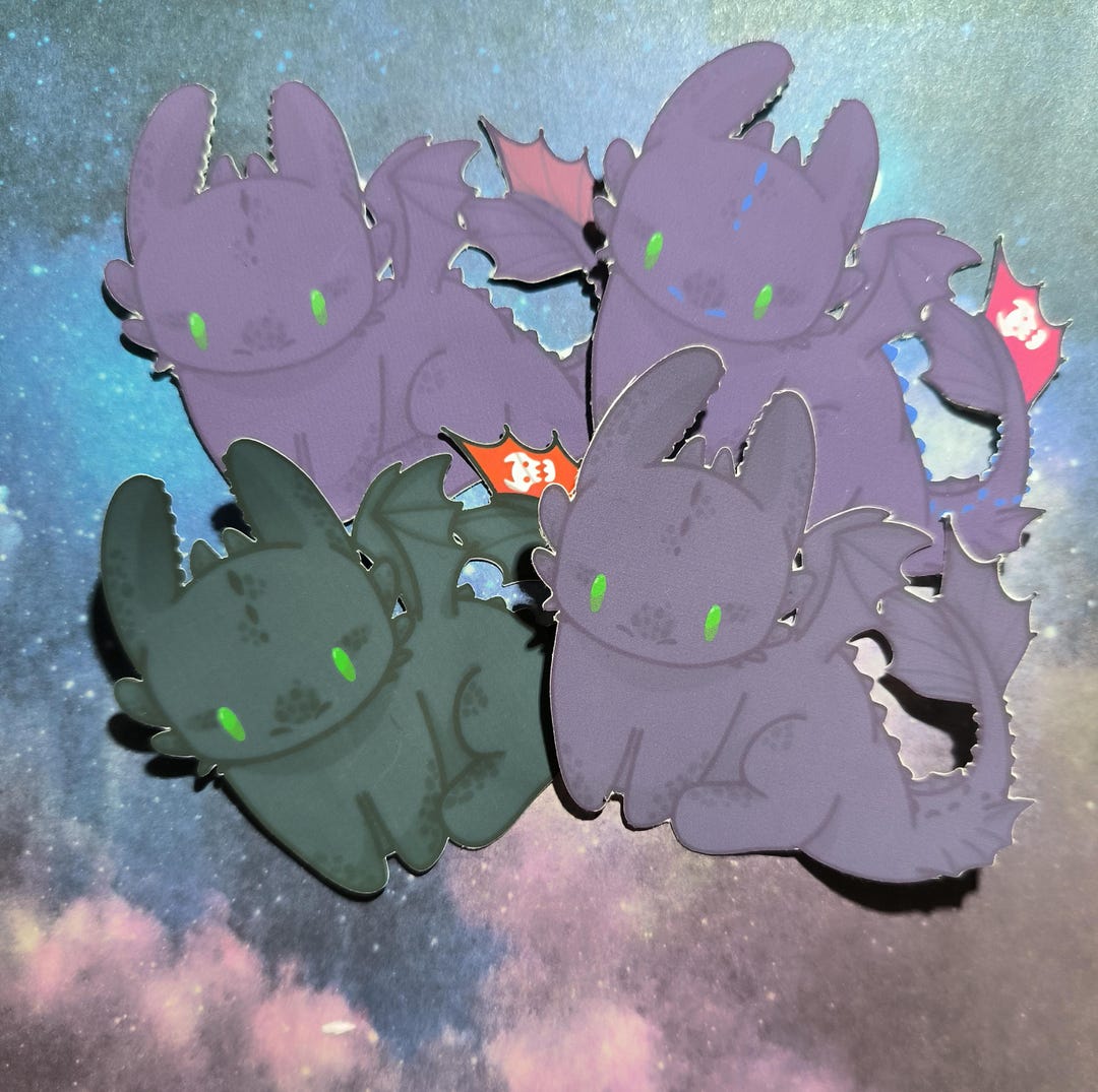 How to Train Your Dragon - Toothless Stickers - Etsy
