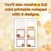 Autumn Printable Notepad L Autumn Girl Notepad Set L Notepad Bundle L ...