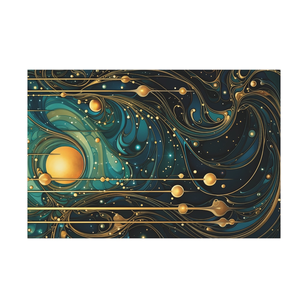 Lyra Star System, Art Nouveau, Gift Wrap Papers - Etsy