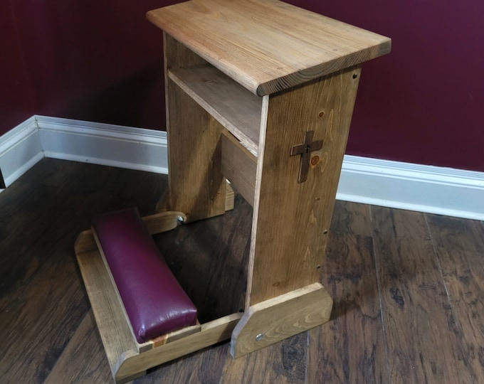 Padded Prayer Altar Prayer Bench or Prayer Kneeler Handmade for You a ...