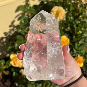 Rainbow Filled Clear Rutile Quartz Crystal Tower - Etsy