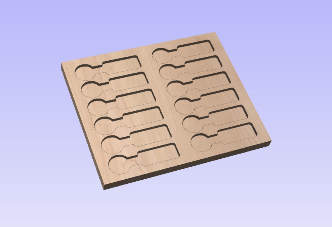 Keychain Laser Engraving Jig, Wood Keychain SVG File, Keychain Template ...