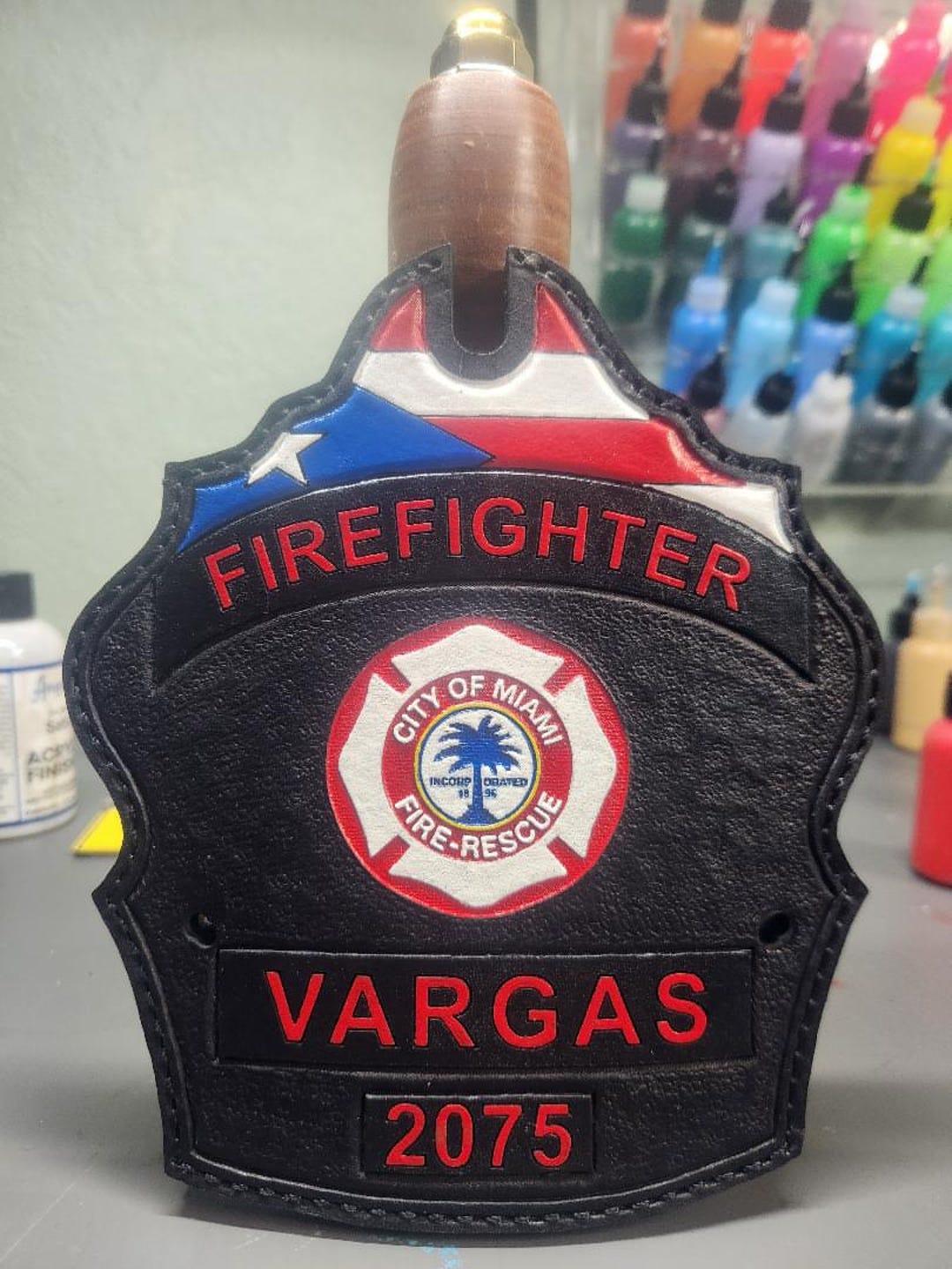 Custom Leather Traditional Fire Helmet Front - Etsy
