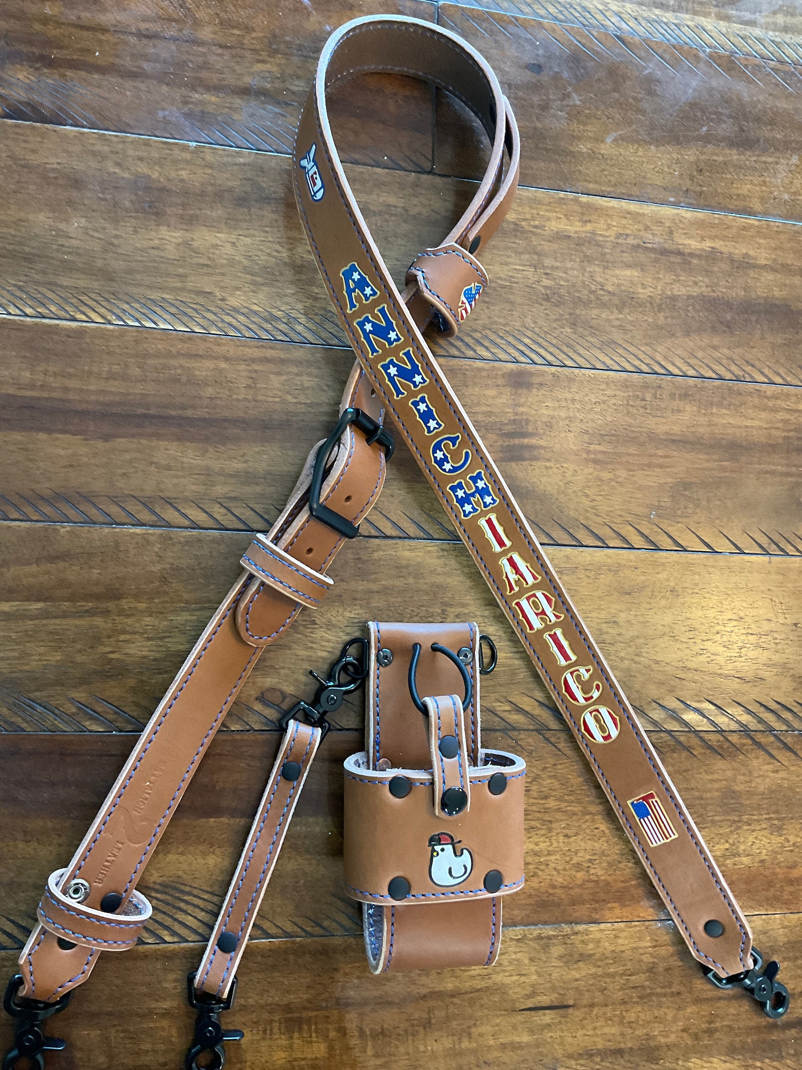 Custom Leather Firefighter EMS Radio Strap Holster Special Ops - Etsy
