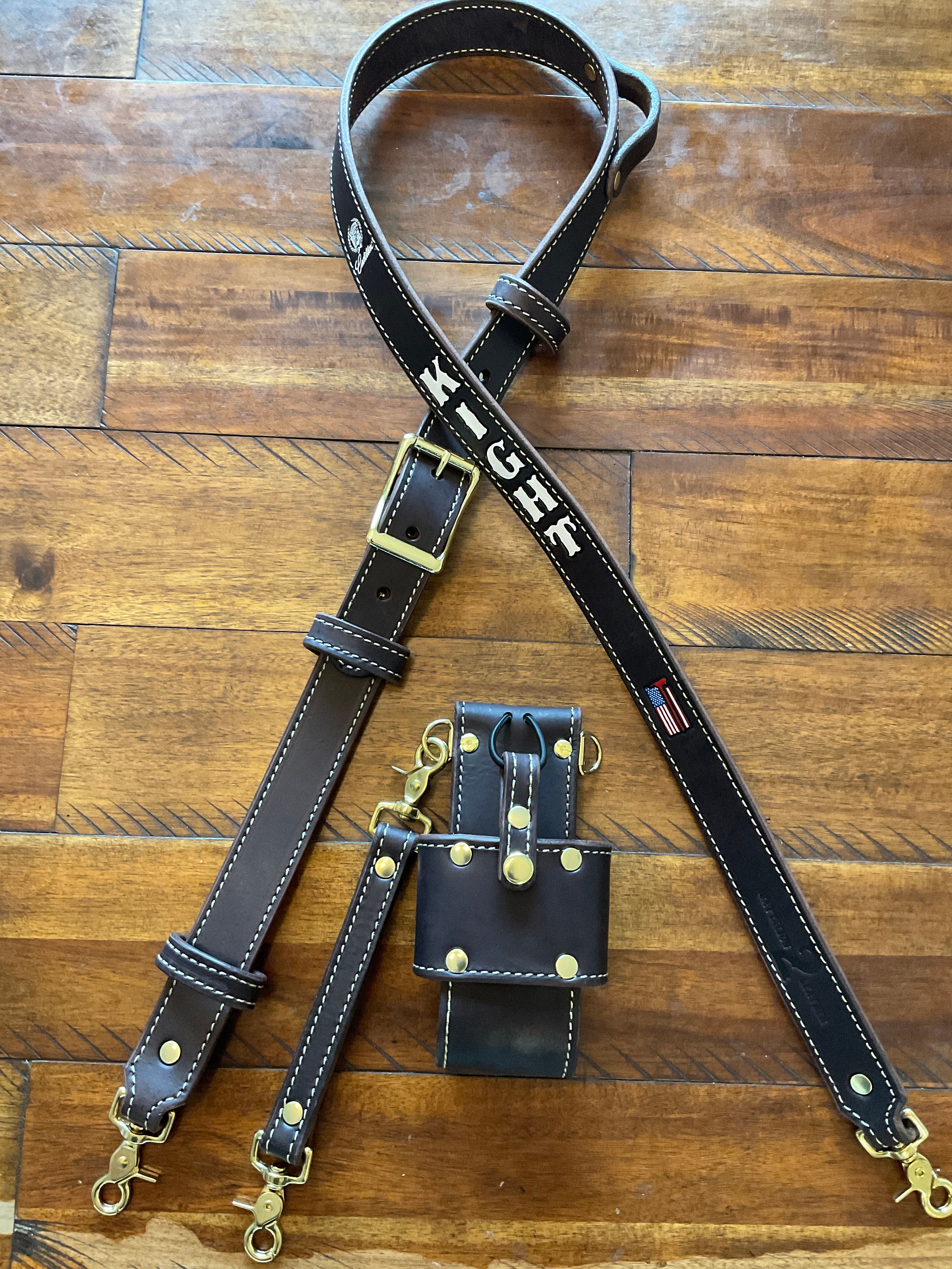 Custom Leather Firefighter EMS Radio Strap Holster Special Ops - Etsy