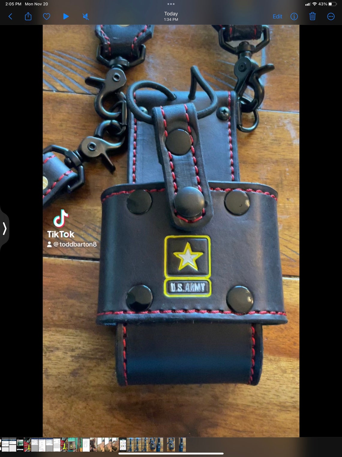 Custom Leather Firefighter EMS Radio Strap Holster Special Ops - Etsy