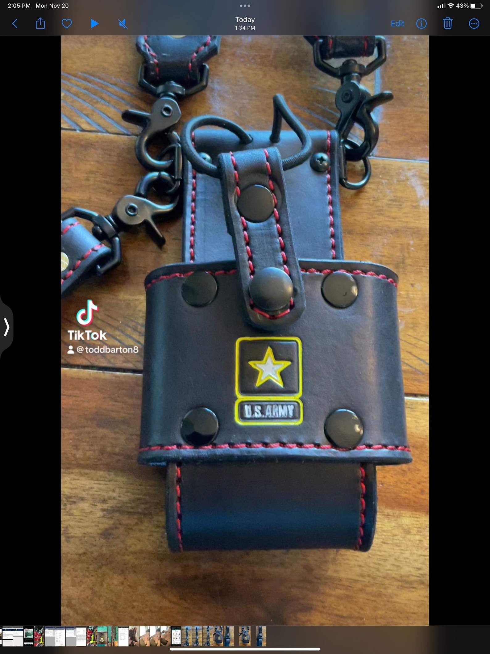 Custom Leather Firefighter EMS Radio Strap Holster Special Ops - Etsy