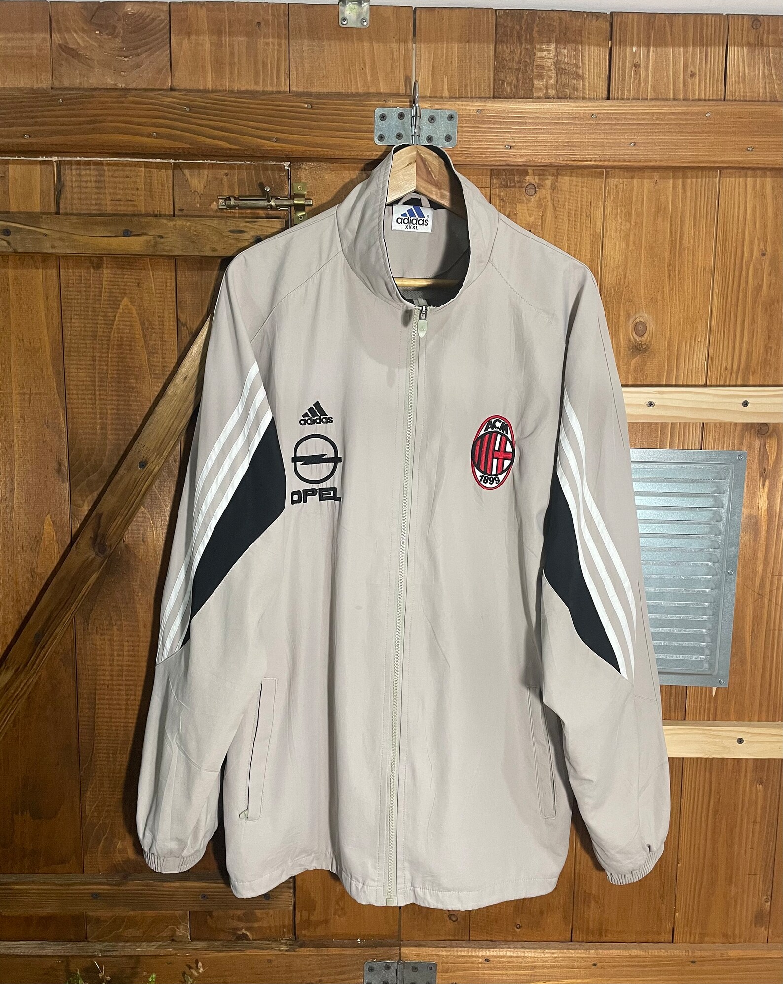 Rare Vintage Adidas AC Milan Beige Soccer Jersey Jacket XL - Etsy
