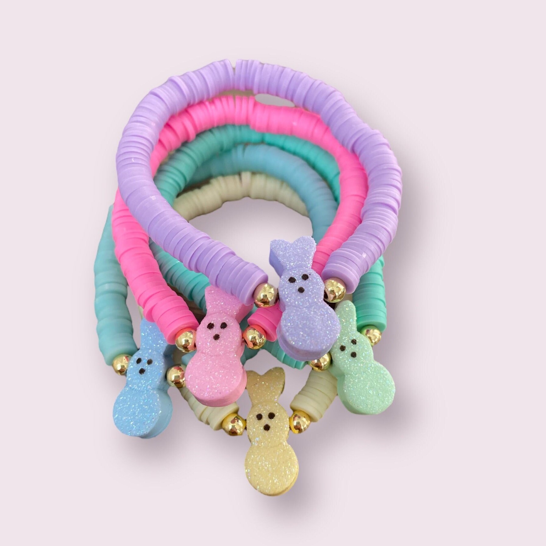 Personalized Custom Beaded Name Bracelet Custom Word Bracelet Easter ...