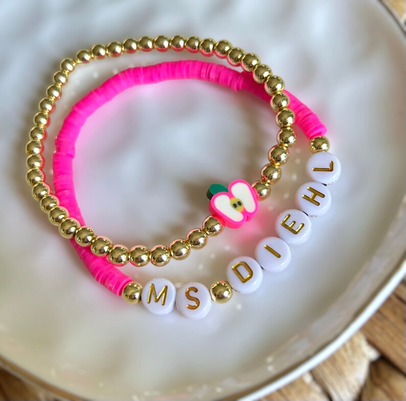 Teacher Bracelet Teacher Appreciation Teacher Gift Back to School ...