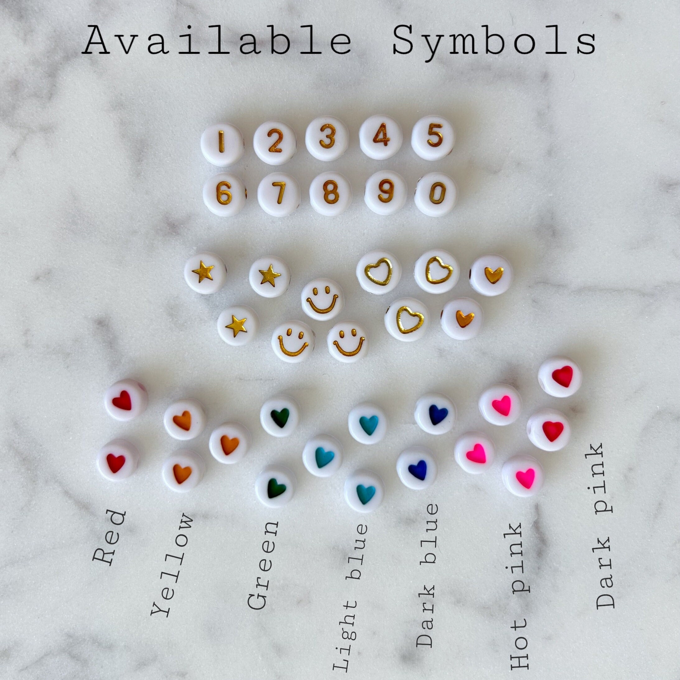 Personalized Beaded Name Bracelet With Polymer Clay, Acrylic Letter ...