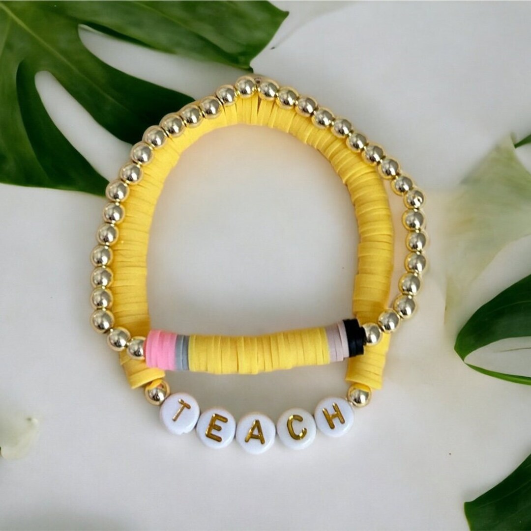 Teacher Bracelet | Teacher Appreciation | Teacher Gift | Back to School | Personalized Custom ...