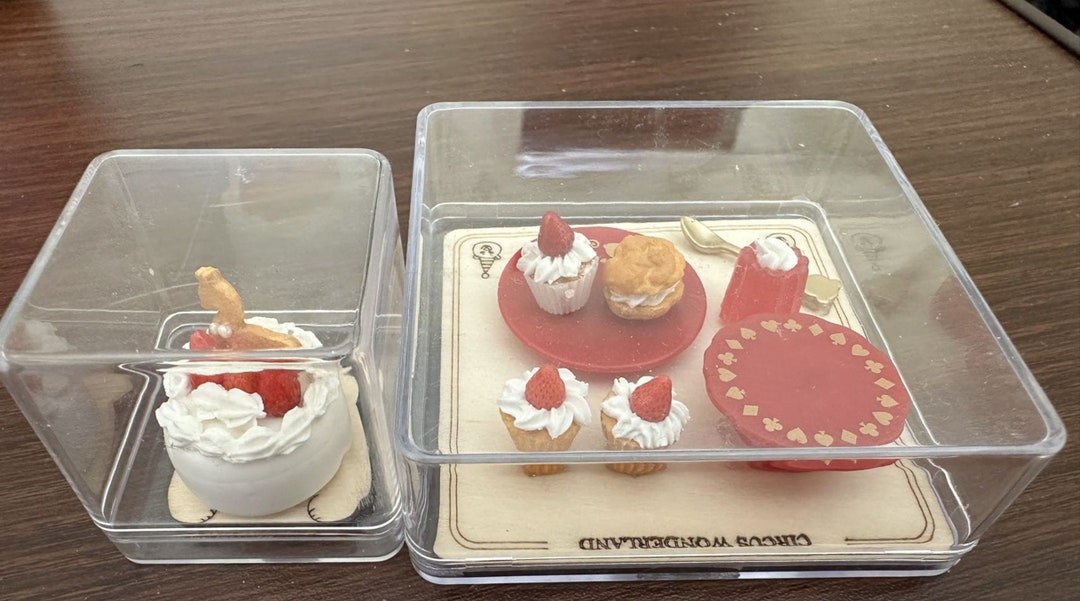Mini Deluxe Strawberry Dessert Set - 1:6 Scale Dollhouse Sweet Spread ...