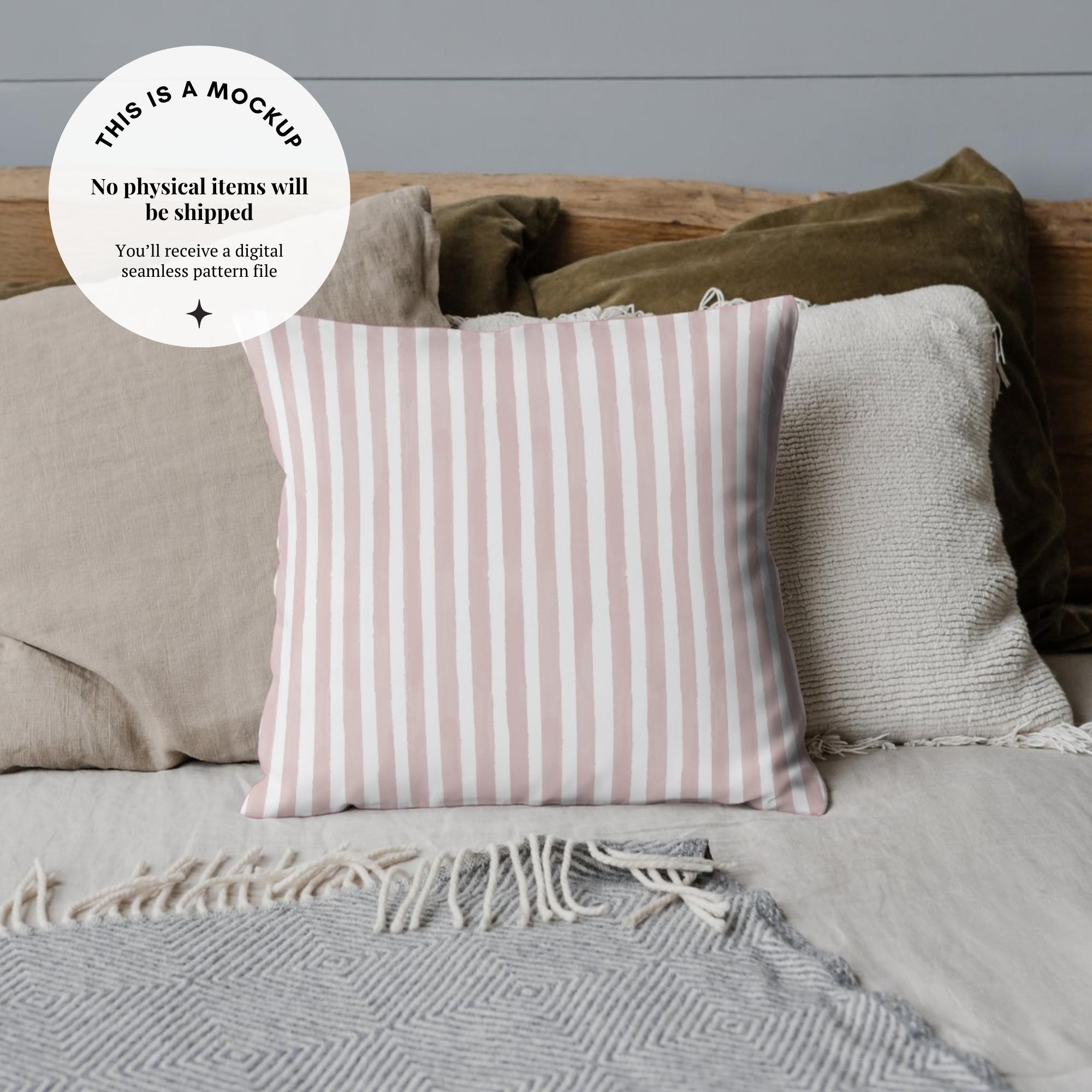 Maroon Stripe Watercolor Pattern: Seamless Autumn Paper (JPG Digital ...