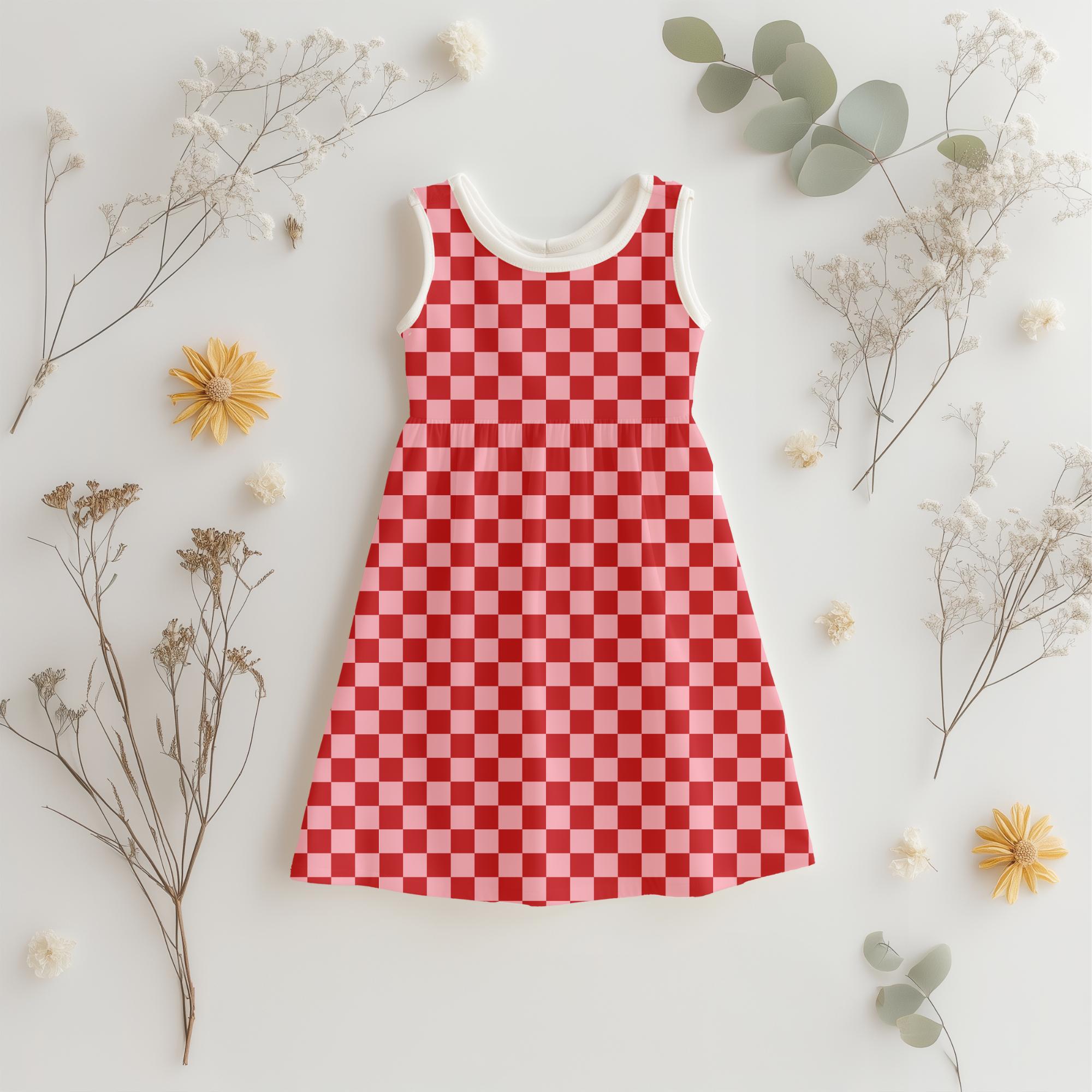 Red Pink Checkerboard Seamless Pattern – Valentine Checkered JPG for ...