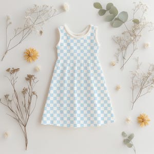 Light Blue Checkerboard Seamless Pattern – Pastel Checkered JPG for ...