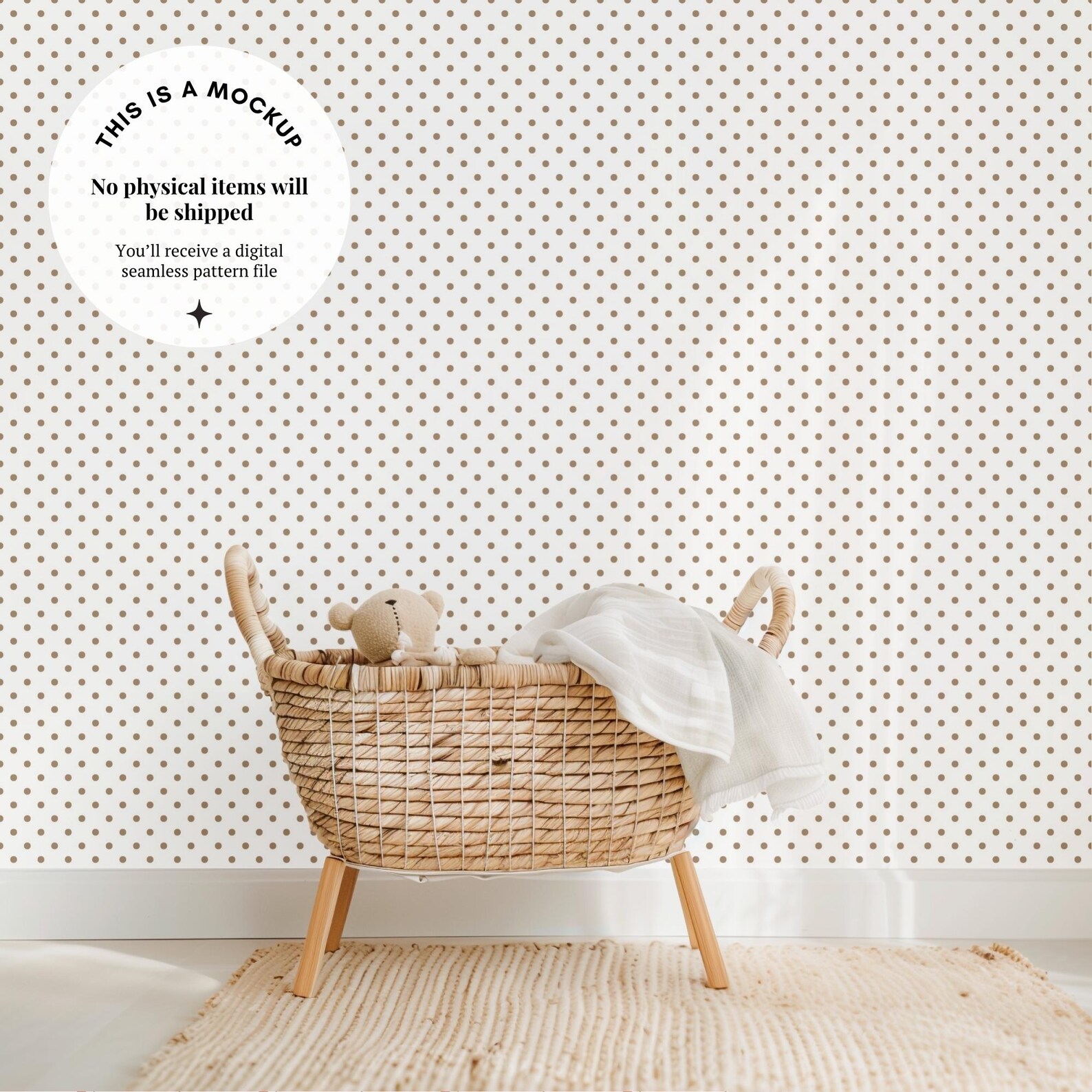 Brown Spot Digital Paper – Seamless Neutral Polka Dot Background for ...