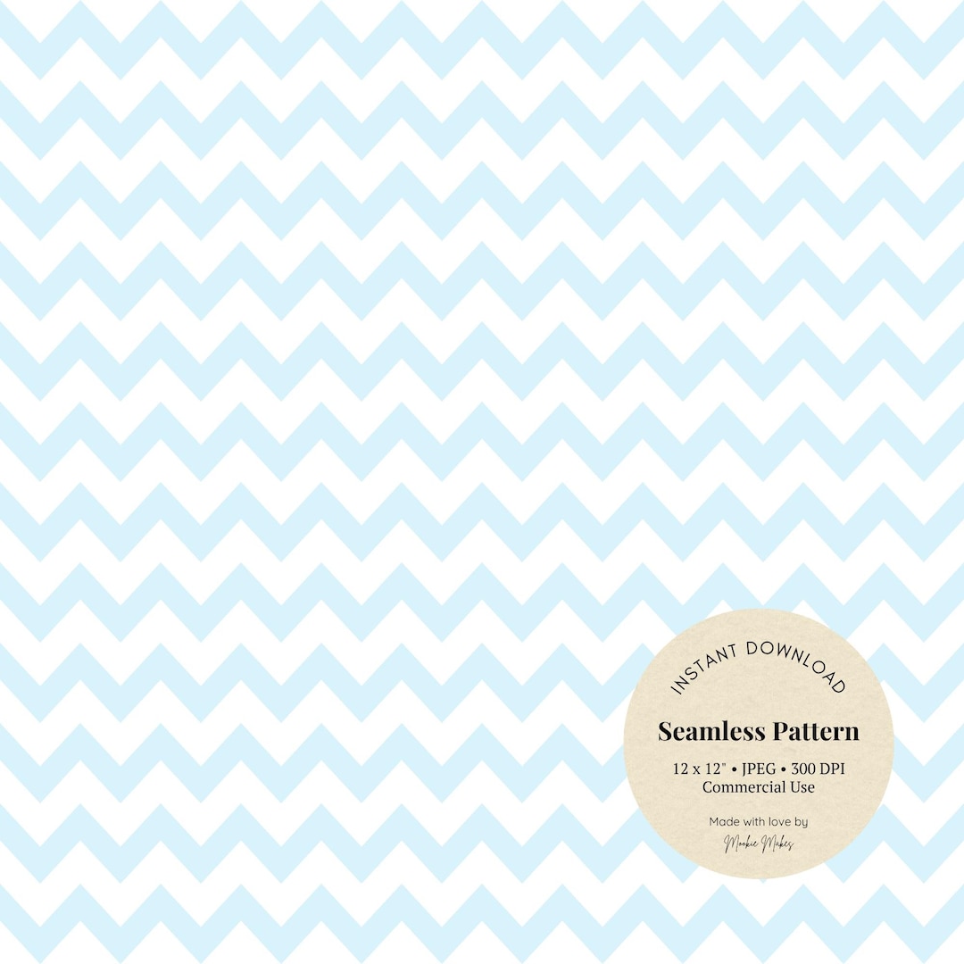 Baby Blue Chevron Digital Paper: Pastel Zig Zag Pattern (JPG Download ...