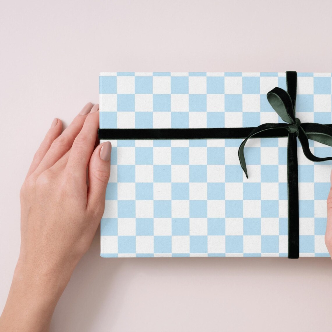 Light Blue Checkerboard Seamless Pattern – Pastel Checkered JPG for ...